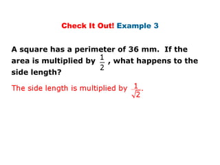 Change of dimensions and more | PPTX