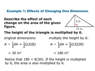 Change of dimensions and more | PPTX