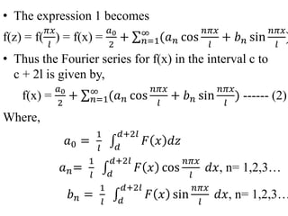 Topic: Fourier Series ( Periodic Function to change of interval) | PPTX ...