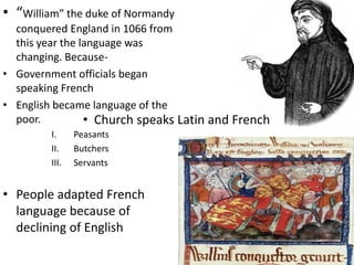 Change of language in english | PPTX