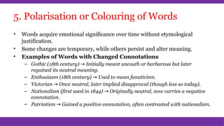 Change of Meaning in the History of the English Language | PPTX