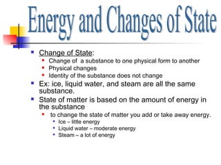 Change of state | PPT