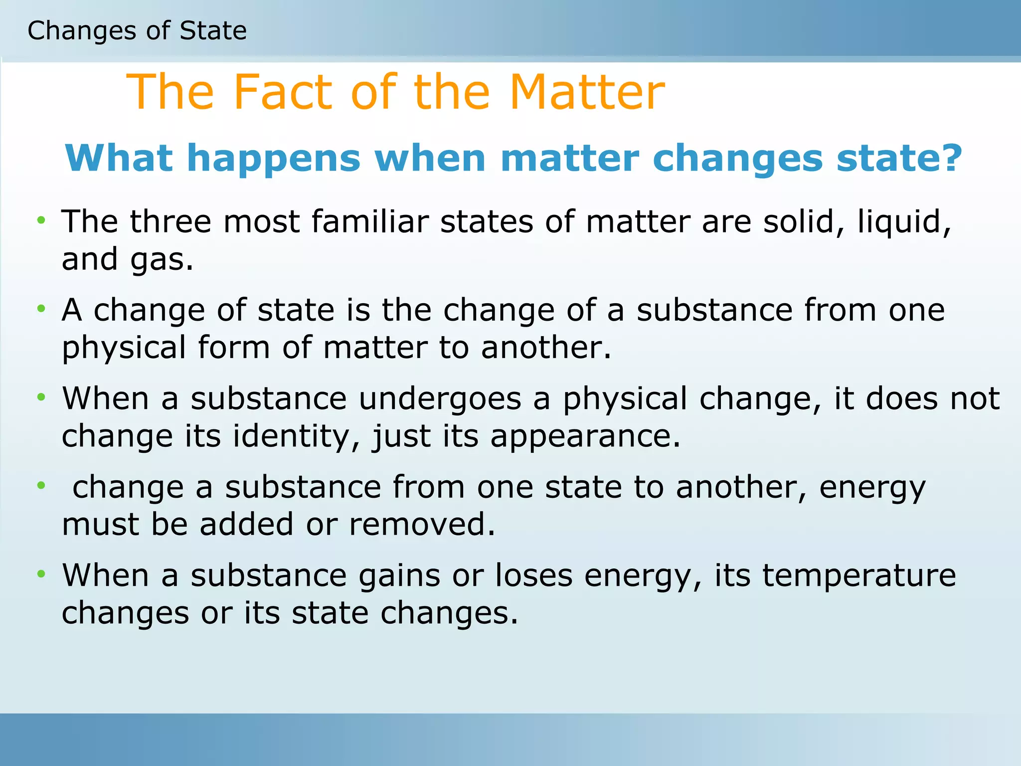 Change of state | PPT