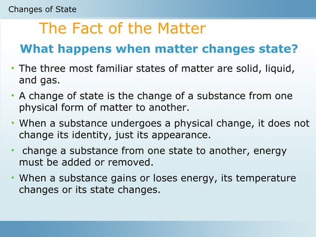 Change of state | PPT