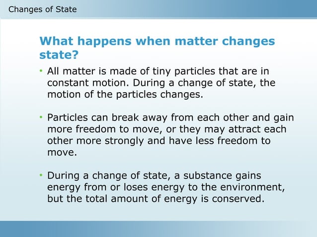 Change of state | PPT