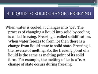 Change of state of matter | PPTX