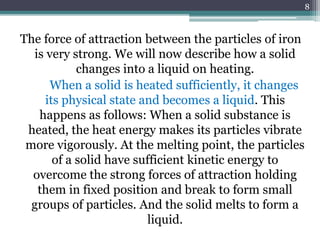 Change of state of matter | PPTX