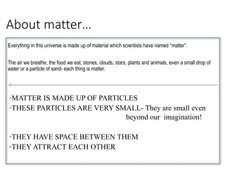 Change of state of matter | PPTX