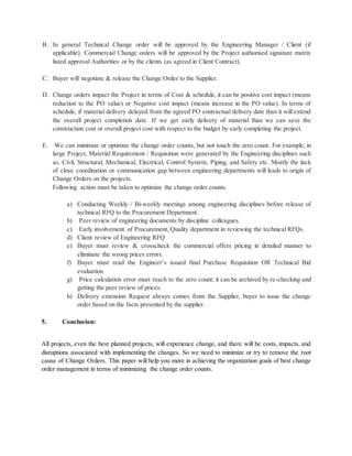 CHANGE ORDER MANAGEMENT TO PROJECT SUCCESS | DOCX