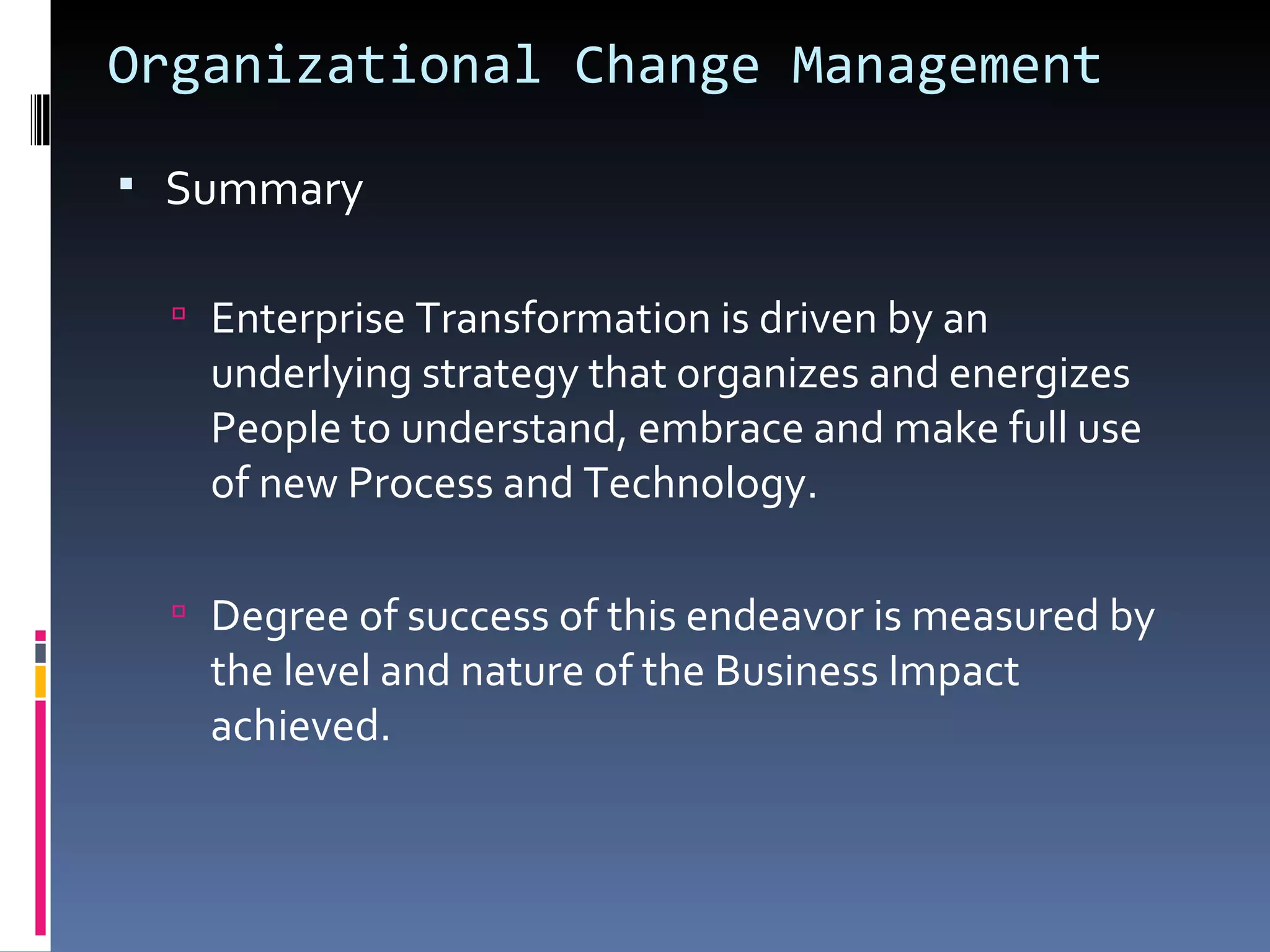 Change organisation presentation | PPT