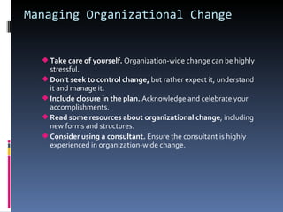 Change organisation presentation | PPT