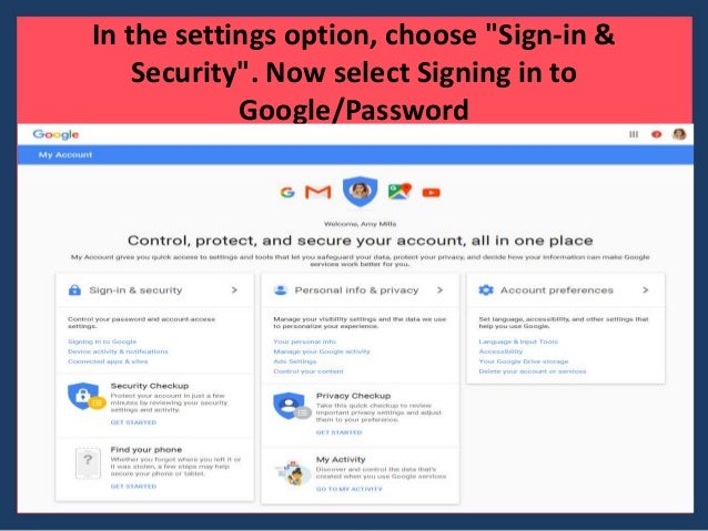 How to Change or Reset Your Google Account password
