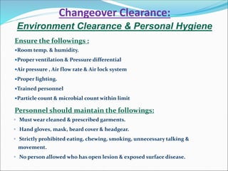 Changeover Clearance | PPT