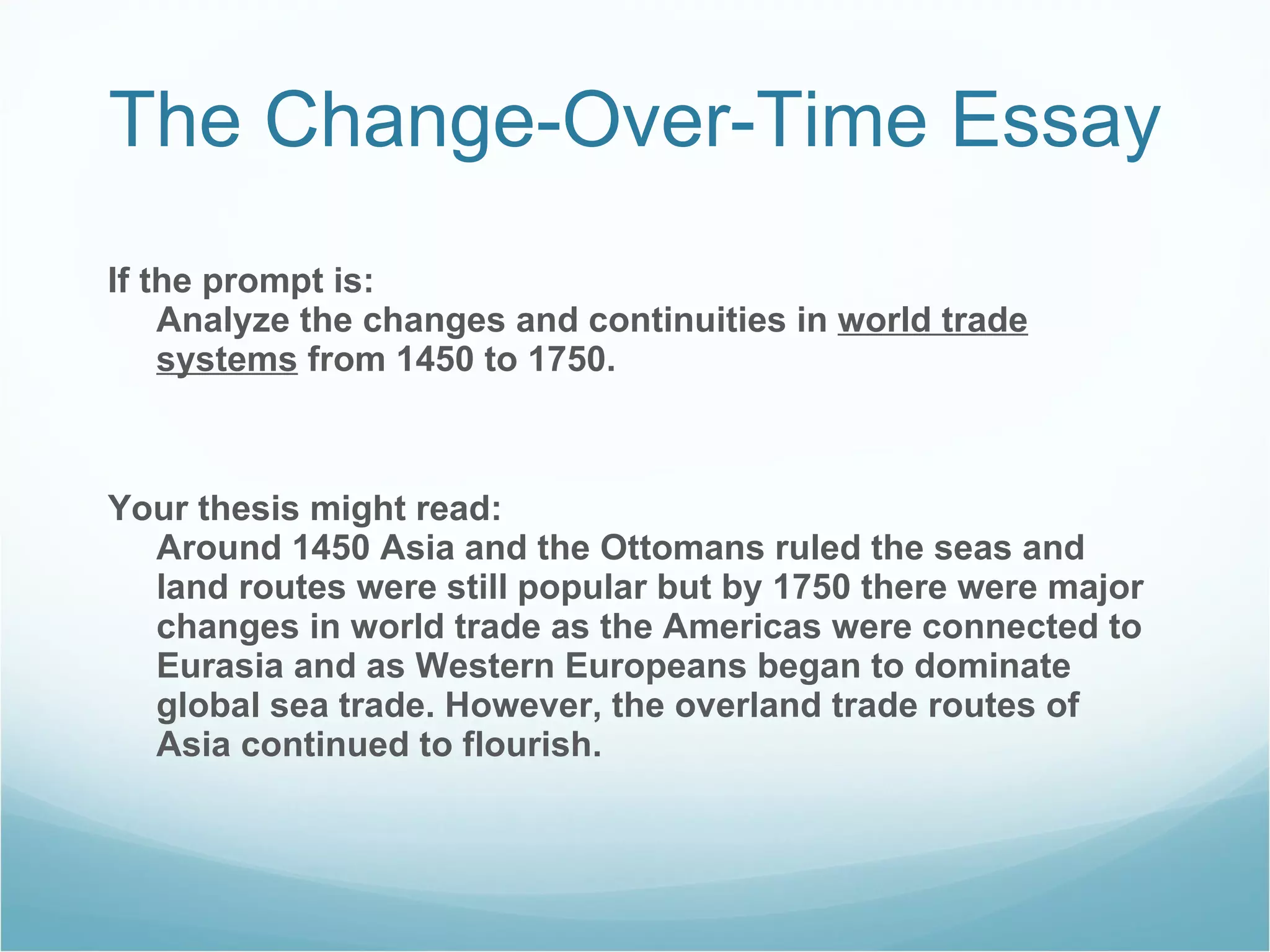 Change Over Time Overview | PPT