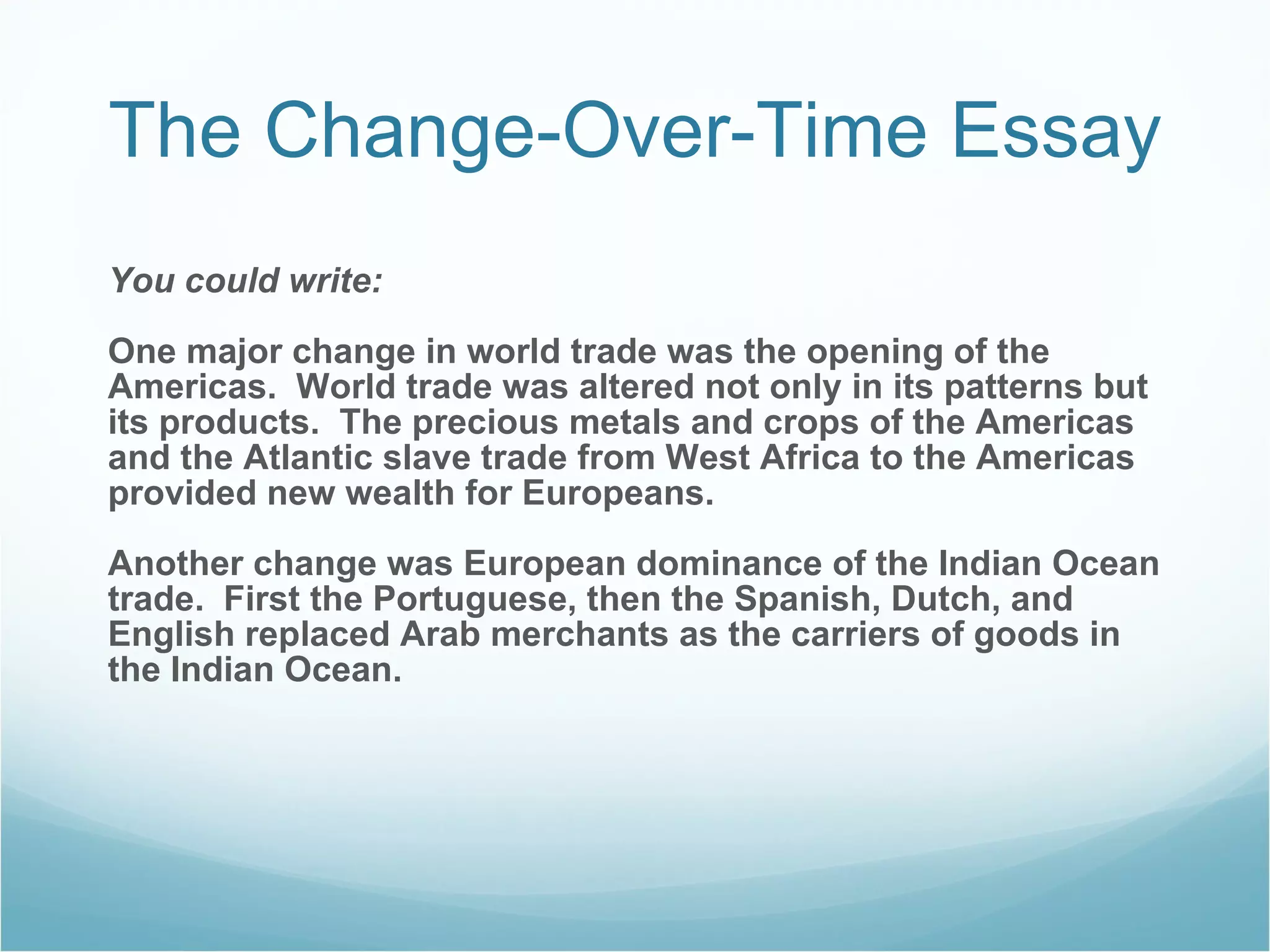 Change Over Time Overview | PPT