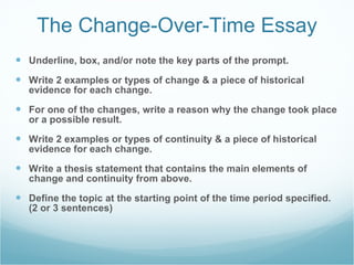 Change Over Time Overview | PPT