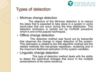 Change Point | Statistics | PPTX
