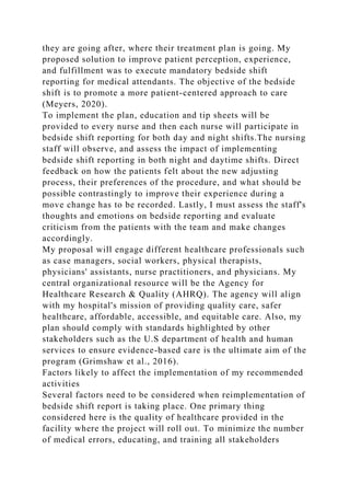 CHANGE PROPOSAL OUTLINE2Change Proposal OutlineTime and Re.docx