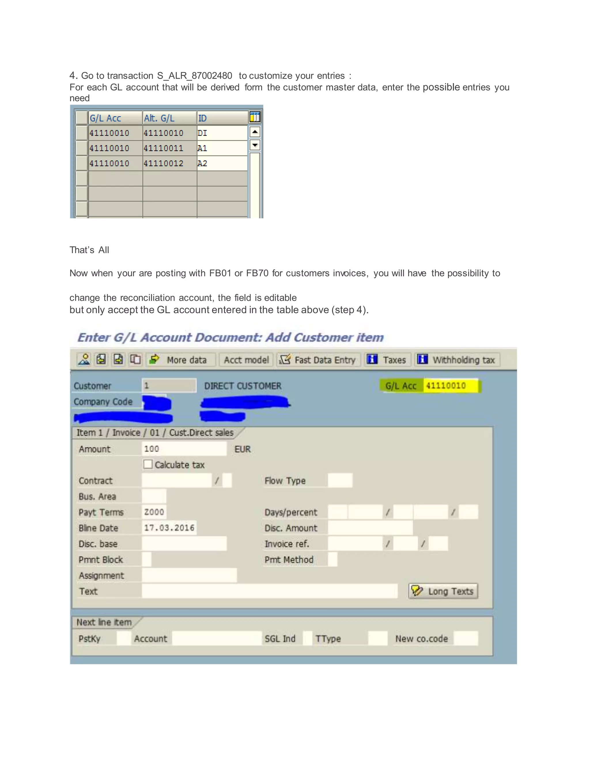 Change reconciliation account during fi posting | DOCX