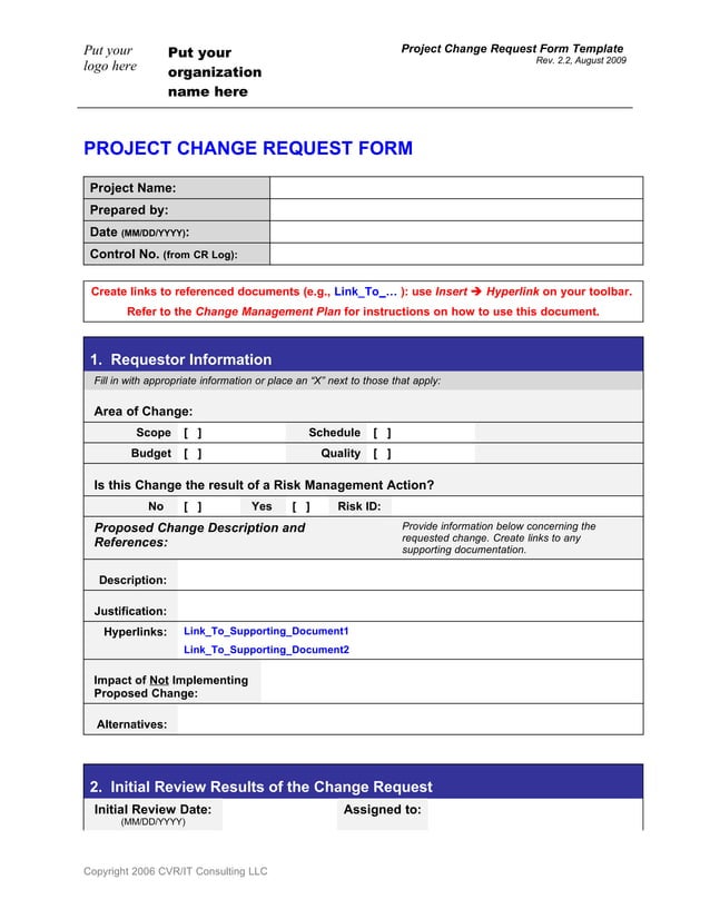 Change request form_template | DOC