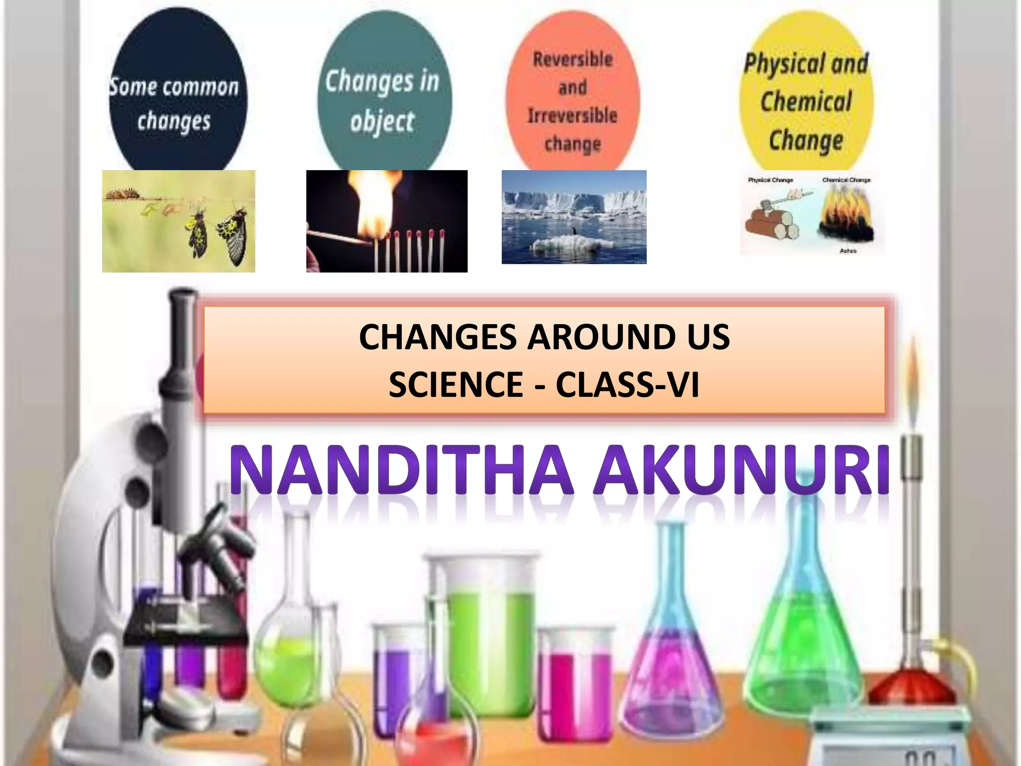 CHANGES AROUND US (SCIENCE CLASS VI) | PPTX