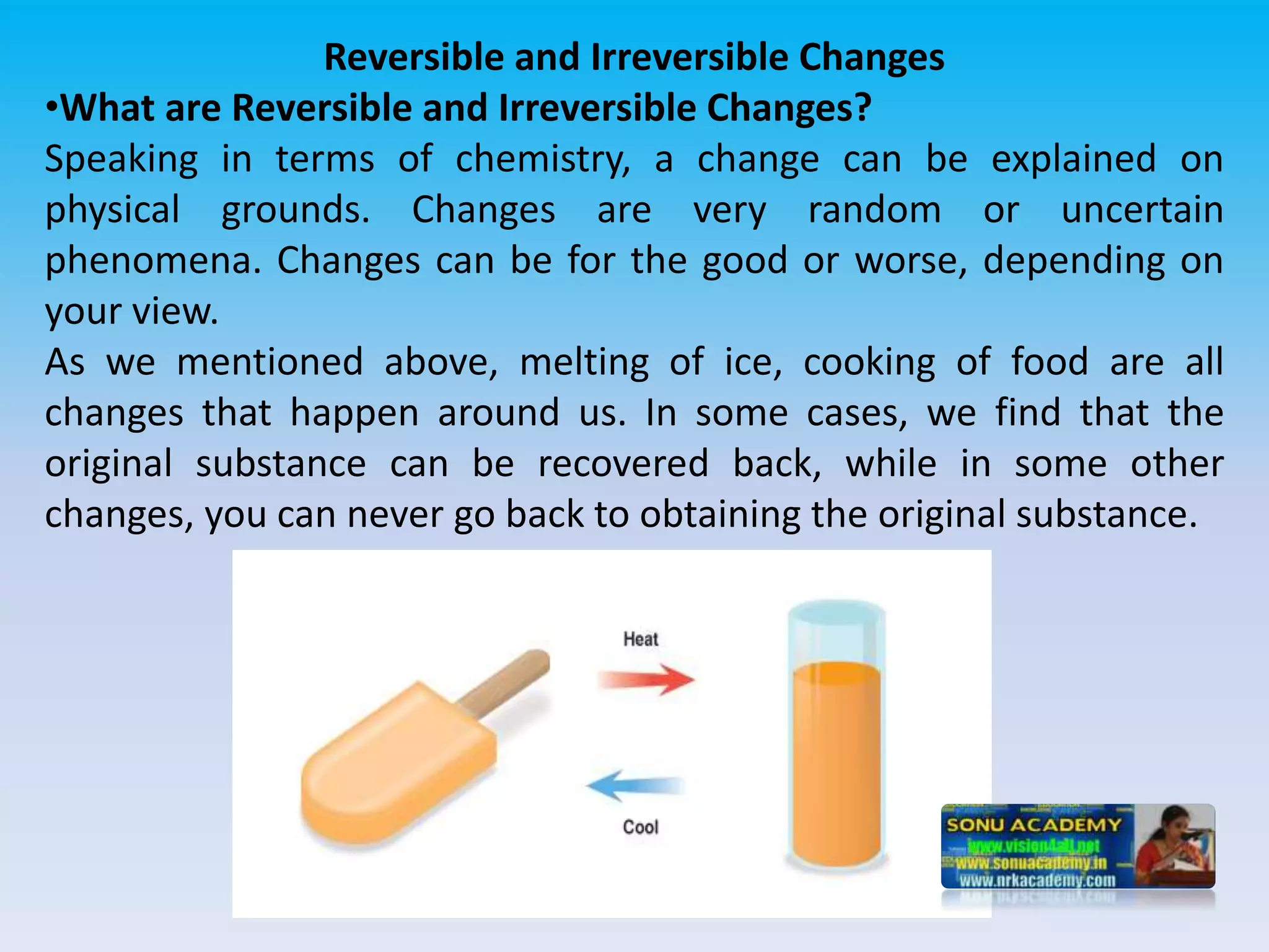 CHANGES AROUND US (SCIENCE CLASS VI) | PPTX