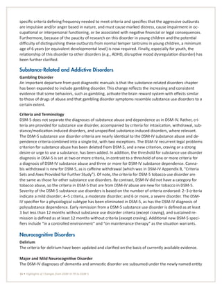 Changes from dsm iv-tr to dsm-5 | PDF