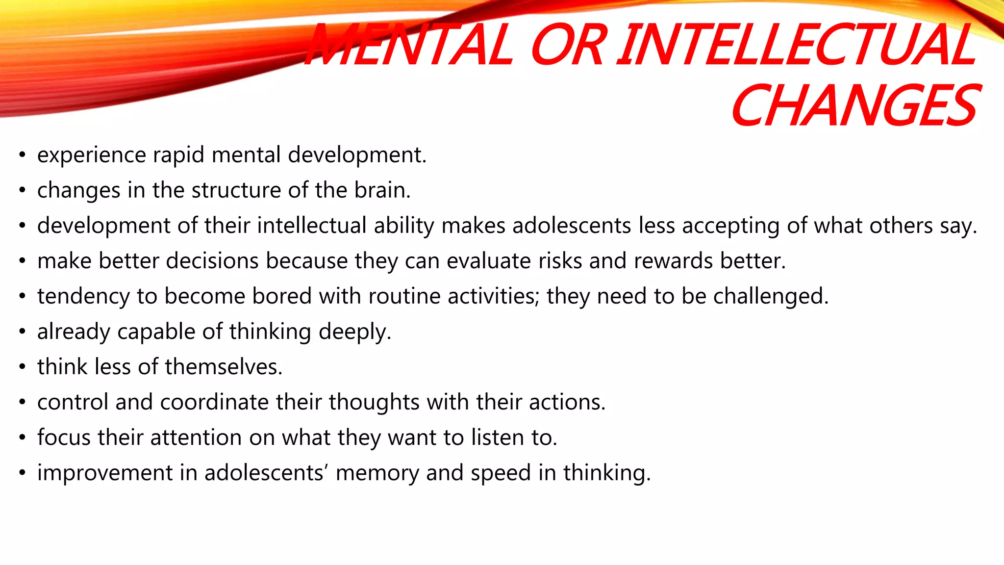 Changes in adolescents | PPTX