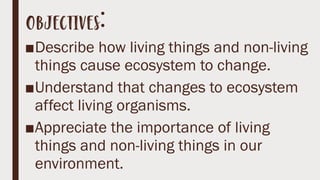 Changes in an ecosystem | PDF