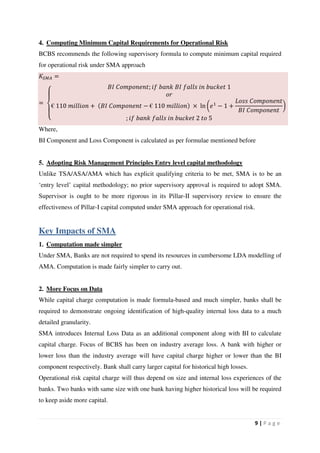 Changes in basel operational risk framework | PDF