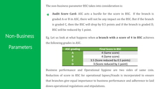 Changes in branch score card | PPTX