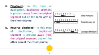 STRUCTURAL CHANGES IN CHROMOSOME: Changes in Chromosomes Structure | PPTX