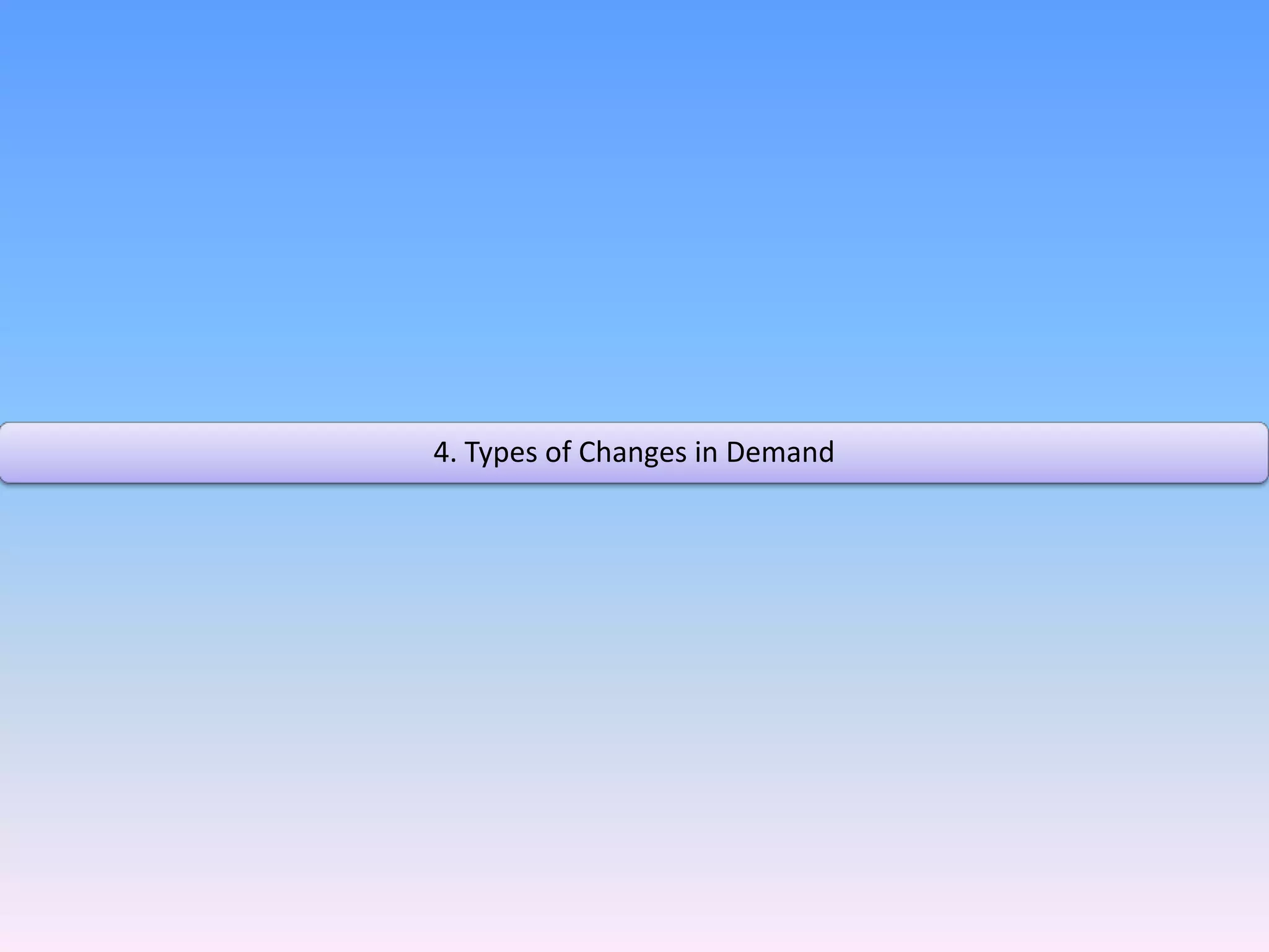 Changes in demand | PPTX