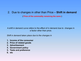 Changes in demand | PPTX