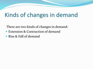 Changes in demand | PPTX | Commodities | Economy