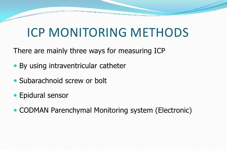 Changes in icp following response checking in icu