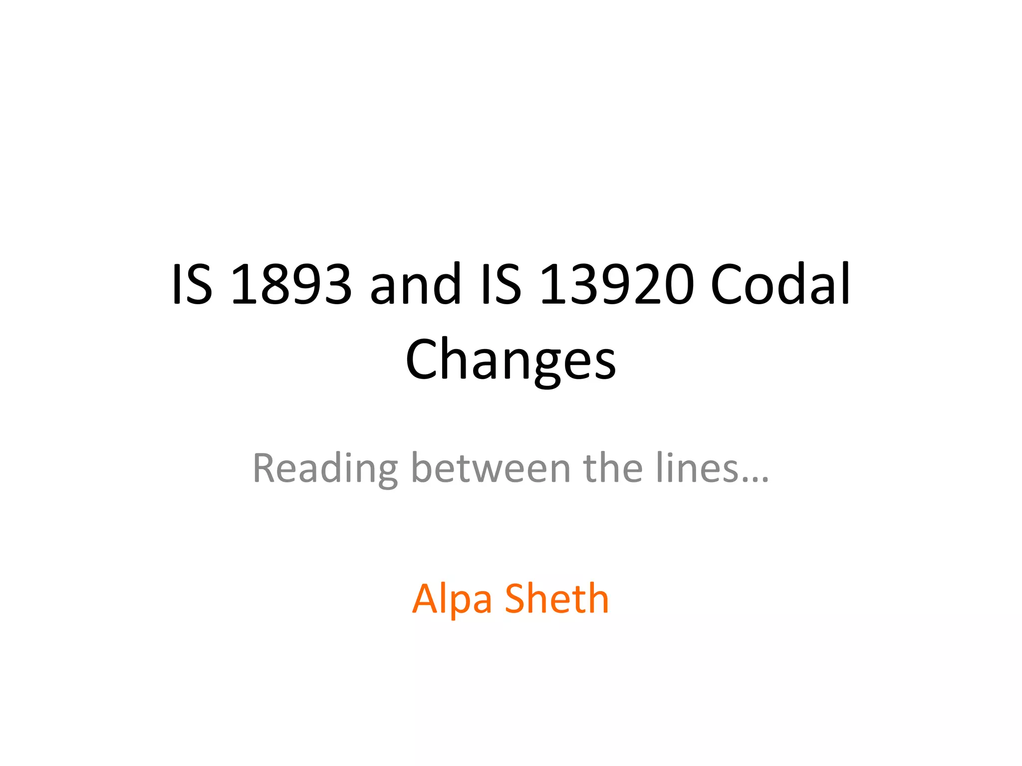 Changes in IS 1893 and IS 13920.pdf