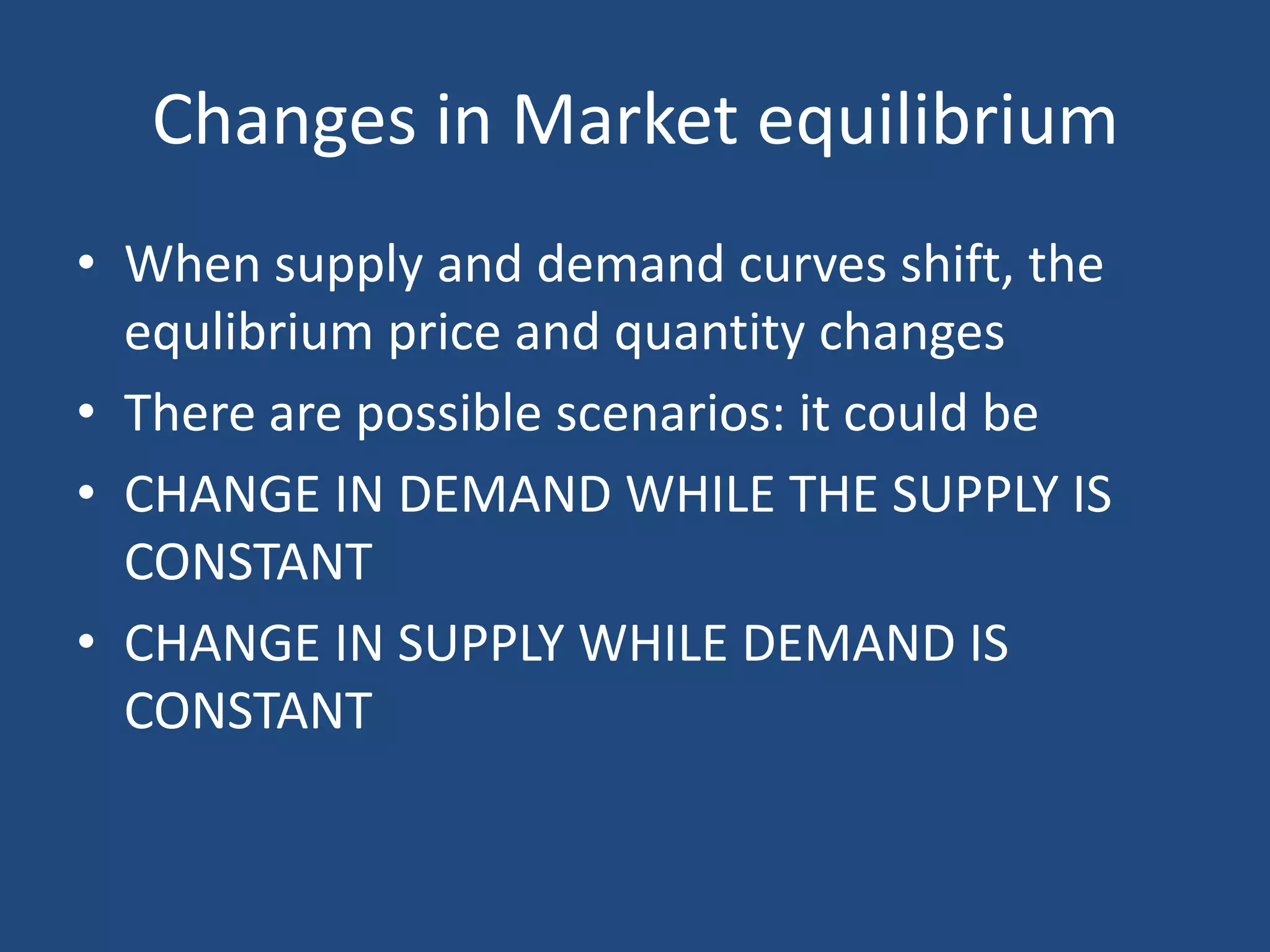 Changes in market equilibrium | PPSX