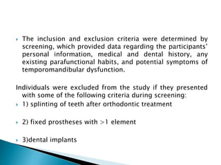 Changes in masticatory performance | PPTX