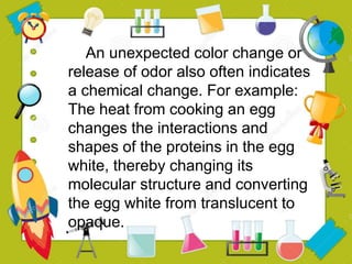 Changes in materials | PPTX | Chemistry | Science