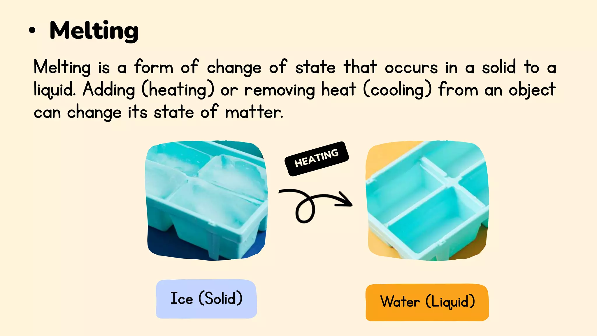 Changes in Matter Education Presentation in Orange Light Yellow Hand ...