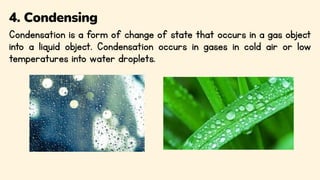 Changes in Matter Education Presentation in Orange Light Yellow Hand ...