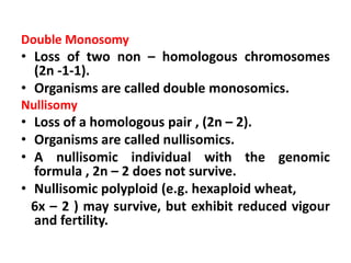 Changes In Number And Structure Of Chromosomes SMG | PPT