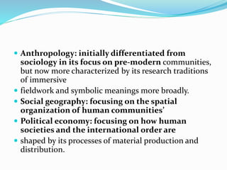 CHANGES IN SOCIAL SCIENCE,NATURAL SCIENCE AND LINGUISTICS | PPTX