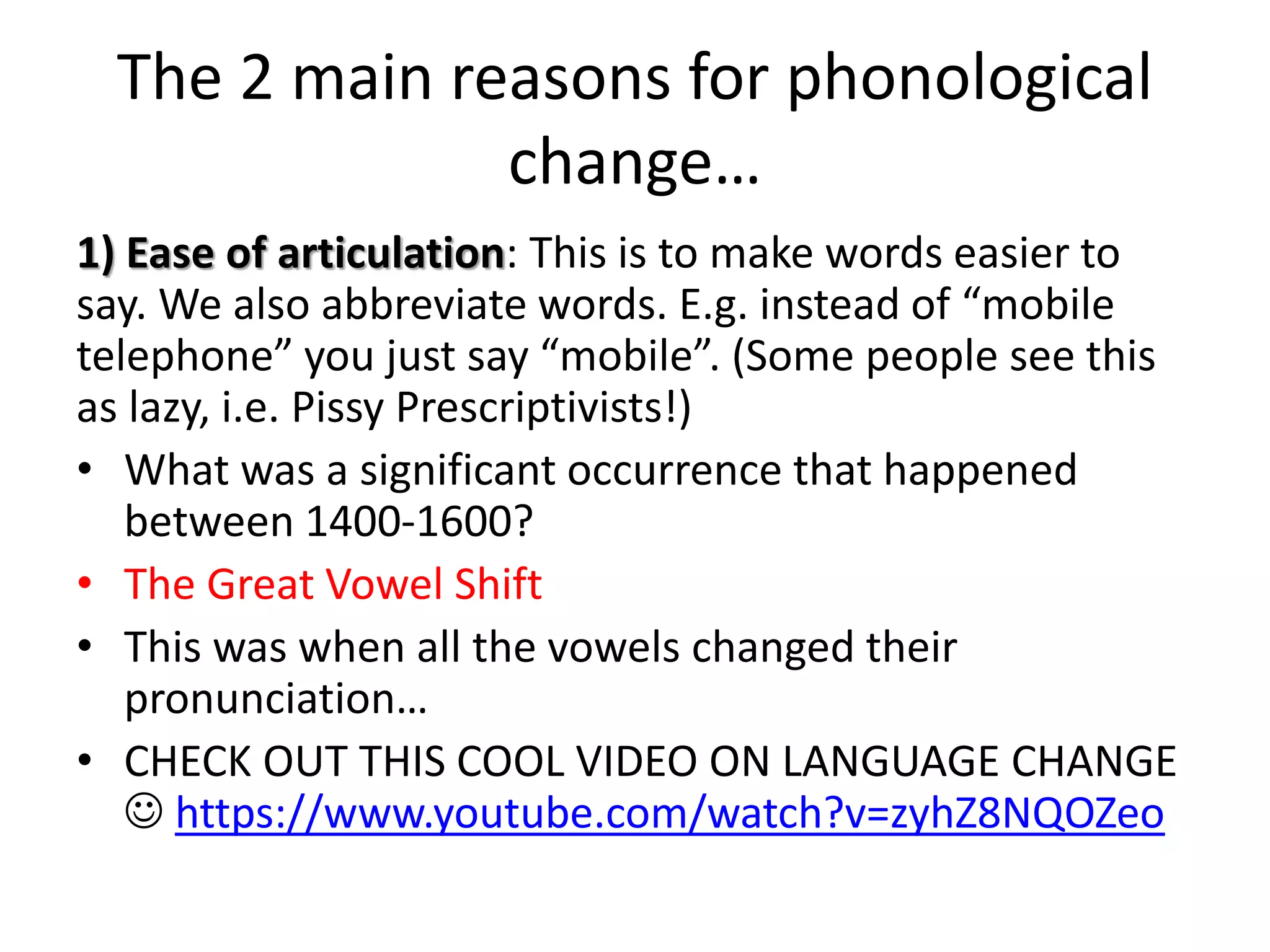 Changes in speech style | PPTX
