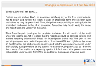 Changes in tax audit | PPTX