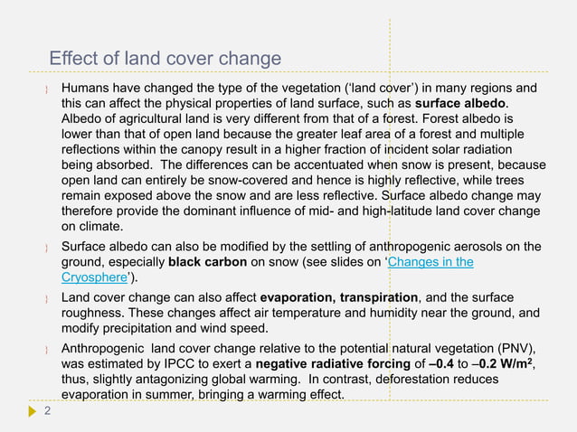 Climate change: Changes in the biosphere | PPT