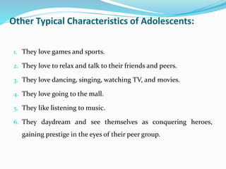 Changes in the Health Dimensions During Adolescence | PPTX