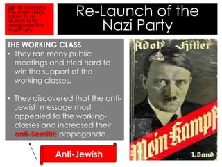 Changes in the Nazi Party - 1924 to 1929 | PPTX