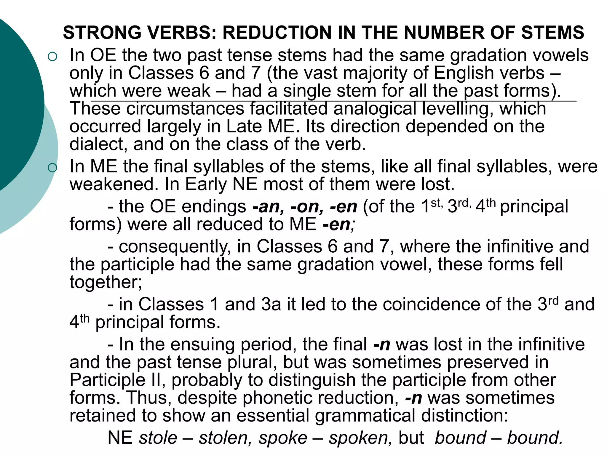 Changes in the verbal system in Middle English.ppt